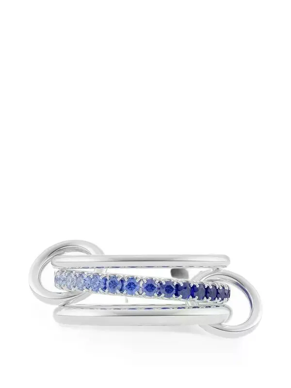 SPINELLI KILCOLLIN Petunia Blue Sapphire Ring - Silver