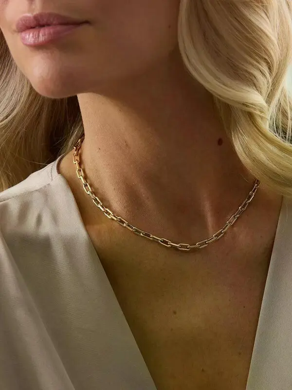 Sara Weinstock Nantucket Rectangle Link Necklace