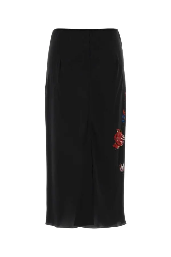 Dries Van Noten Satin Skirt