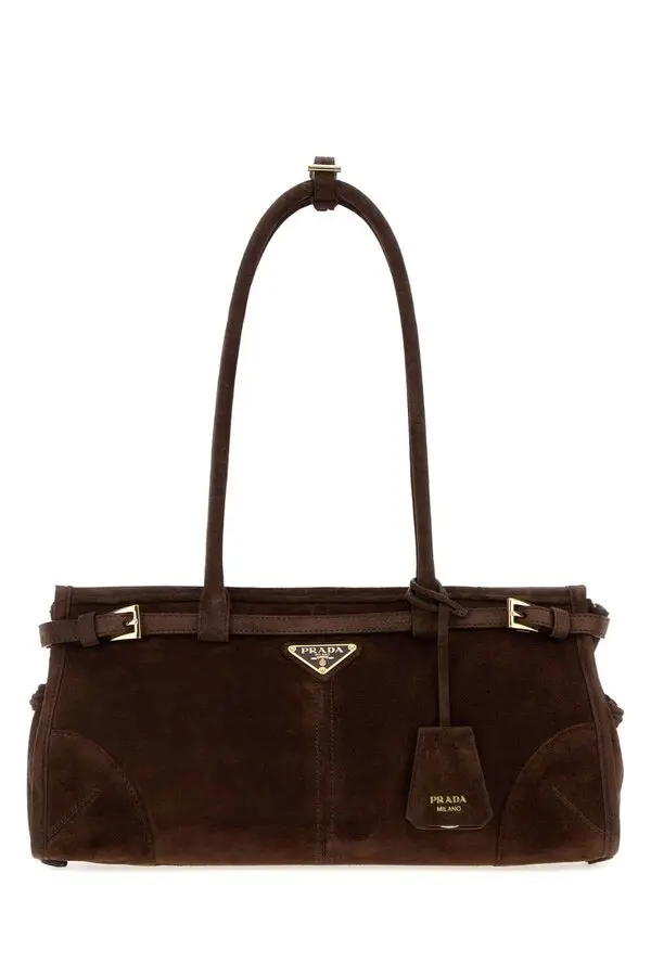 Prada Suede Bonnie Shoulder Bag
