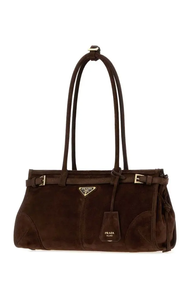 Prada Suede Bonnie Shoulder Bag