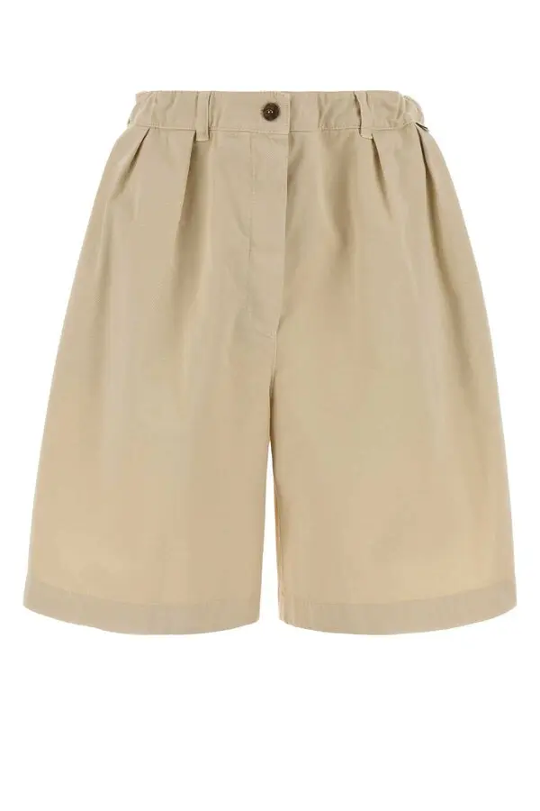 Prada Gabardine Bermuda Shorts - Brown