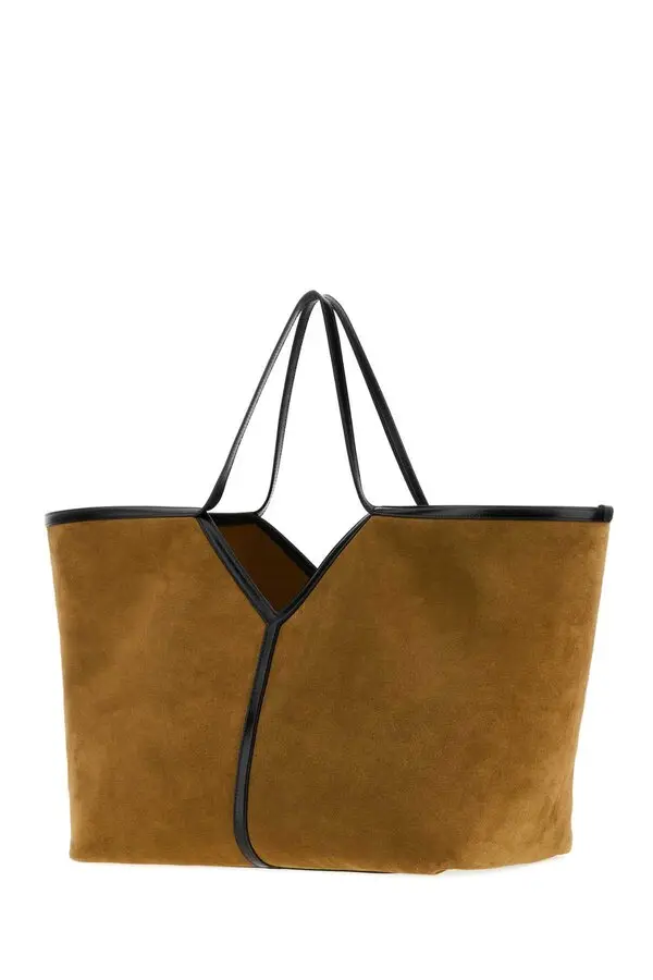 Saint Laurent Biscuit Suede Y Shopping Bag - Brown