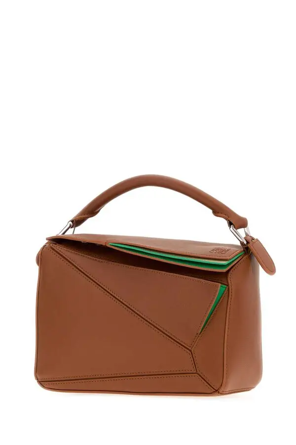 Loewe Caramel Leather Small Layered Puzzle Handbag