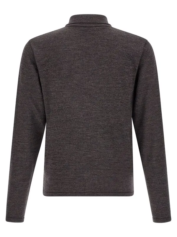 LEMAIRE Mouliné Wool Polo Shirt