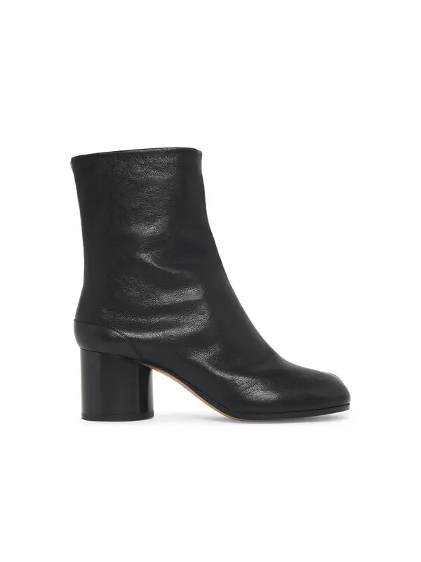 MAISON MARGIELA Tabi' Leather Ankle Boots - Black