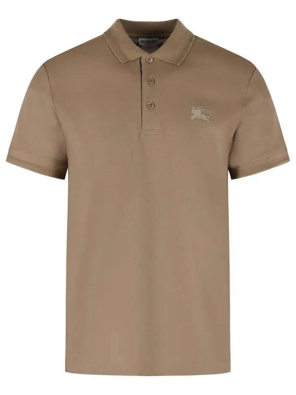 Burberry Eddie Ekd' Cotton Polo Shirt - Brown