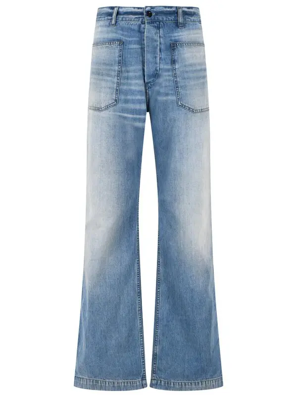 Acne Studios Wide Leg Denim Jeans - Blue