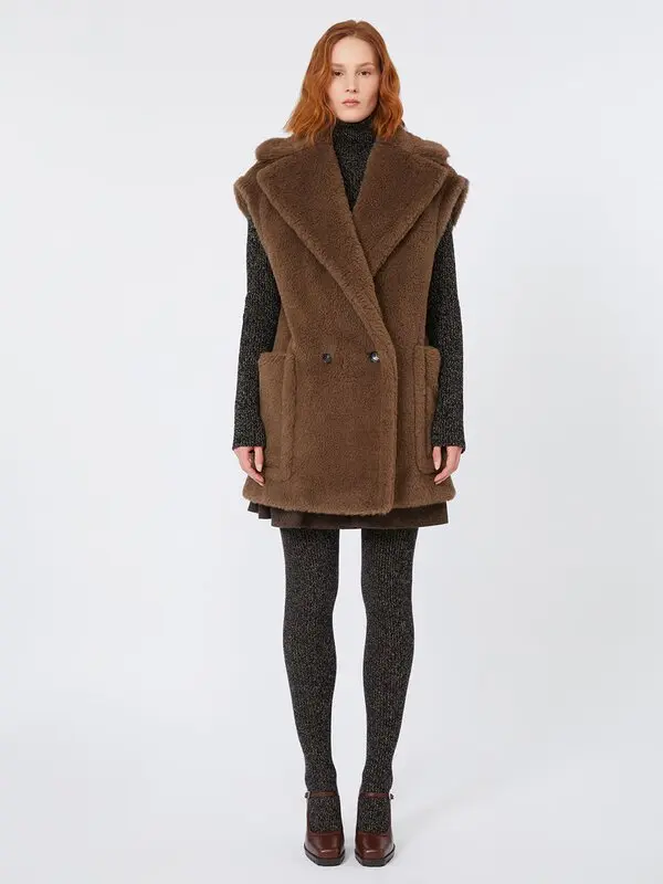 Max Mara Alpaca And Wool Teddy Vest