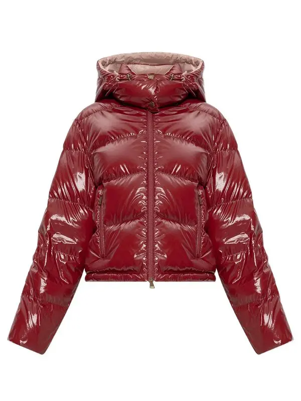 Moncler Niveole Short Down Jacket - Red