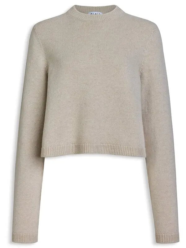 Alaïa Highneck Jumper In Cashmere Blend - Multicolor