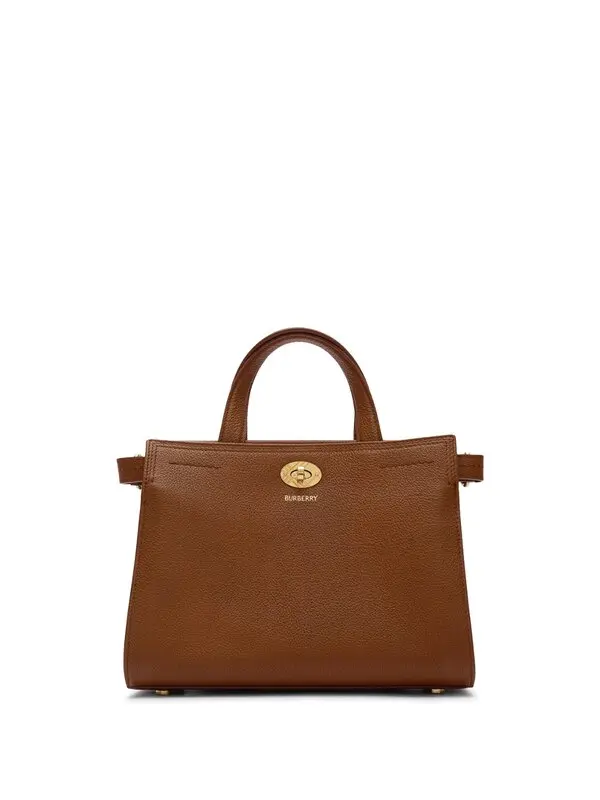 Burberry Mini Cotswolds Check Tote Bag - Brown
