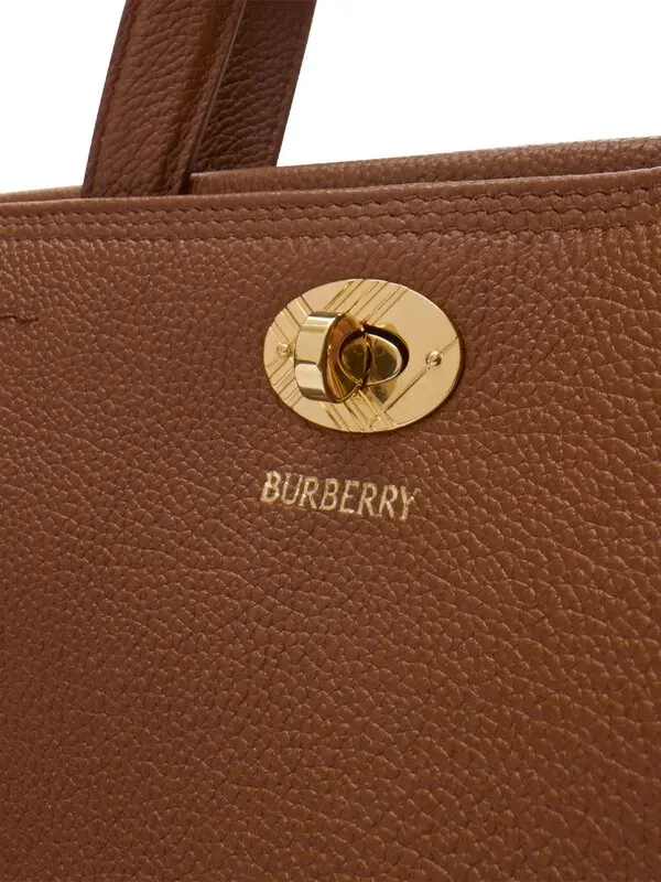 Burberry Mini Cotswolds Check Tote Bag - Brown