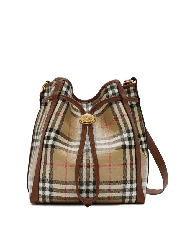 Burberry Small Check Bucket Bag - Multicolor