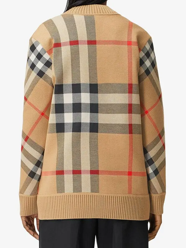Burberry Vintage Check Jacquard Cardigan - Brown