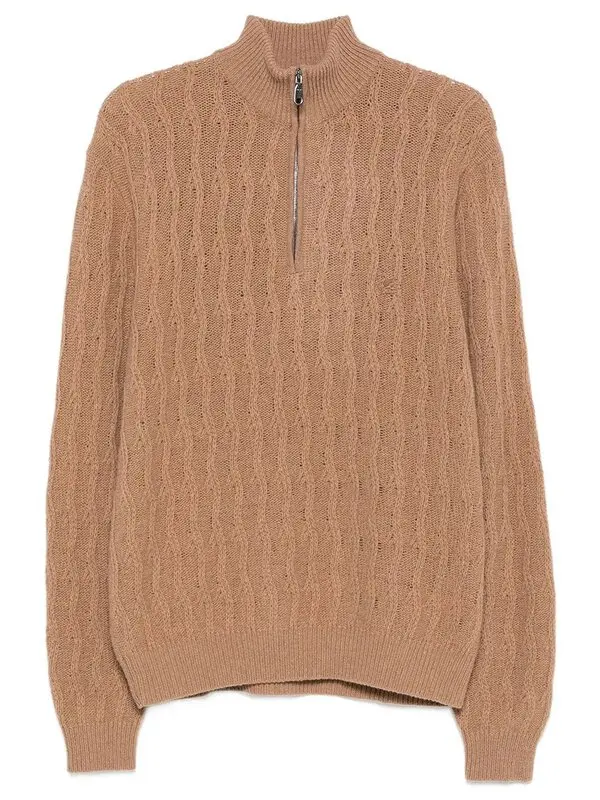 Etro Roma Cashmere Quarter-zip Jumper - Multicolor