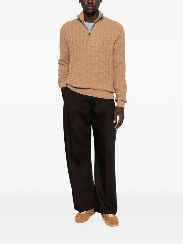 Etro Roma Cashmere Quarter-zip Jumper - Multicolor