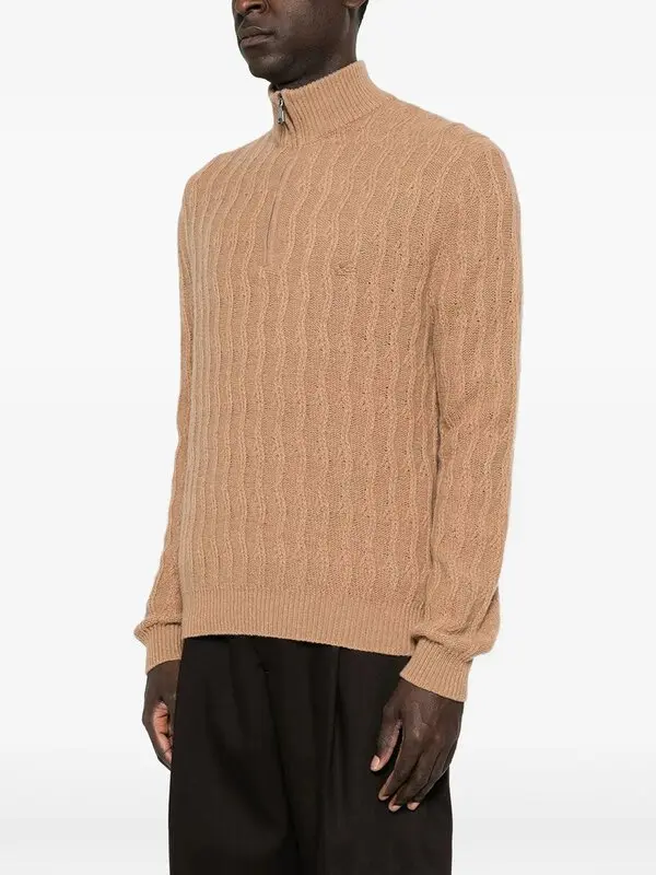 Etro Roma Cashmere Quarter-zip Jumper - Multicolor