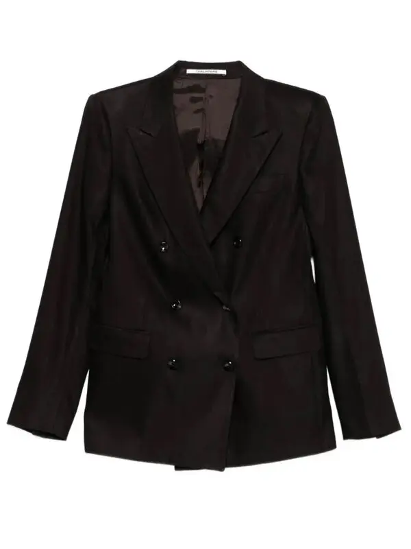 Tagliatore Parigi Double-breasted Linen Blend Blazer