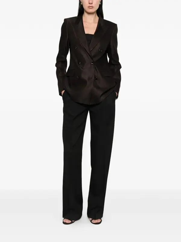 Tagliatore Parigi Double-breasted Linen Blend Blazer