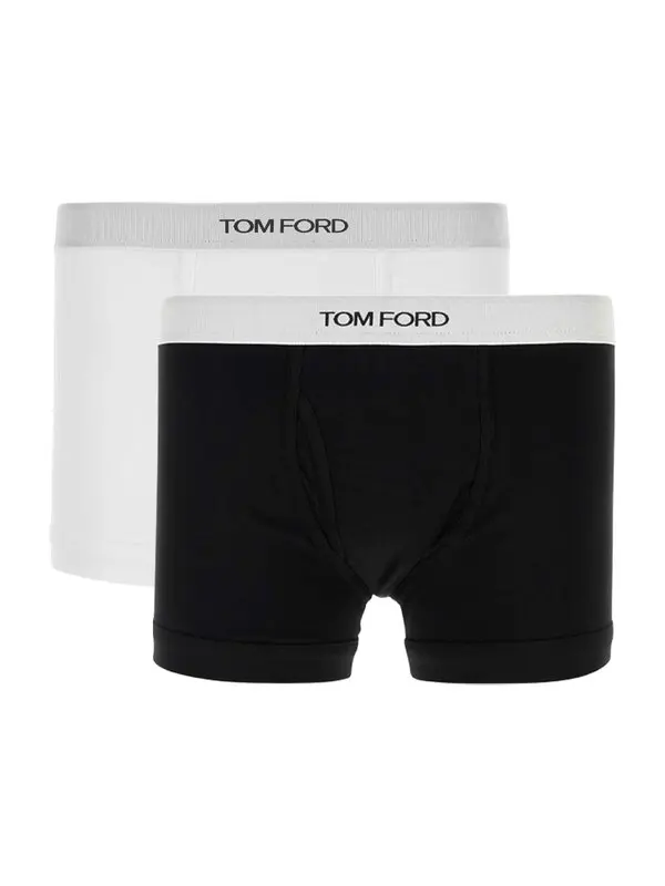 TOM FORD Set Of 2 Logo-waistband Cotton Boxer Briefs - Multicolor