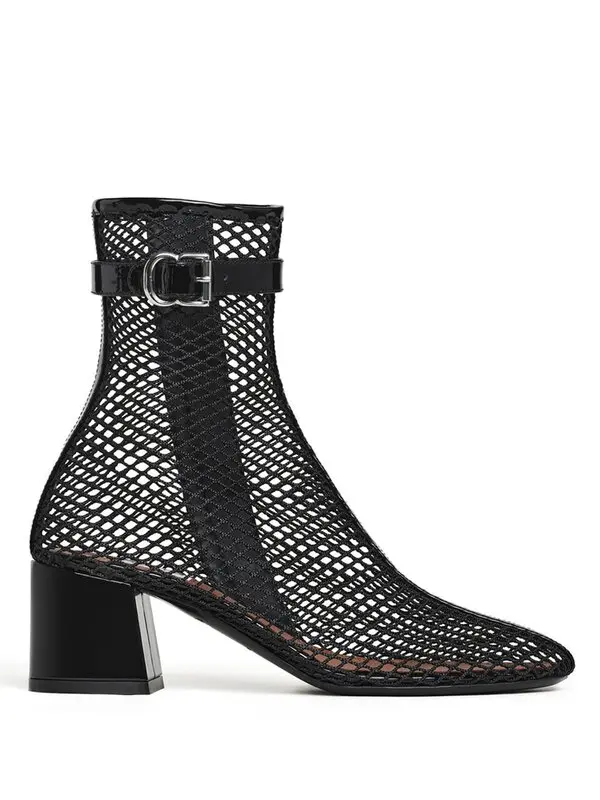 Alaïa 55 Fishnet Boots - Black