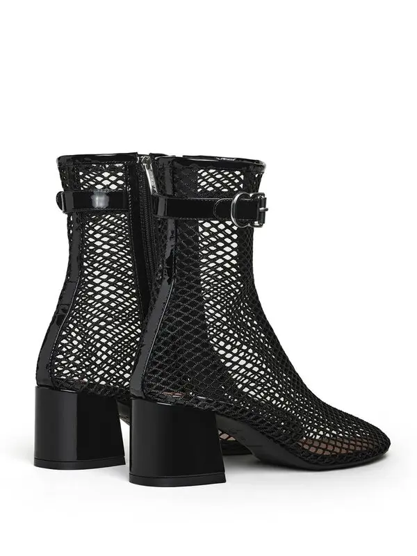 Alaïa 55 Fishnet Boots - Black