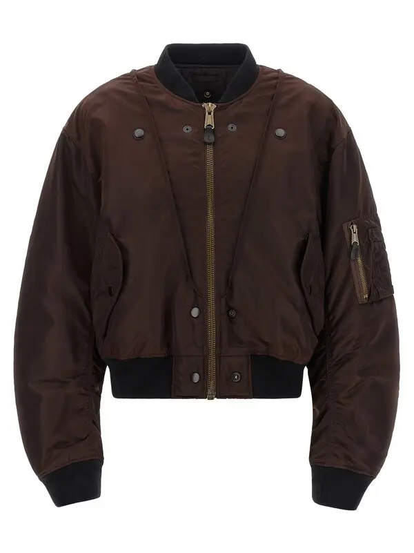 MAISON MARGIELA Reversible Quilted Bomber Jacket - Brown