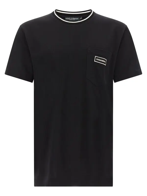 Dolce & Gabbana Logo Pocket T-shirt - Black