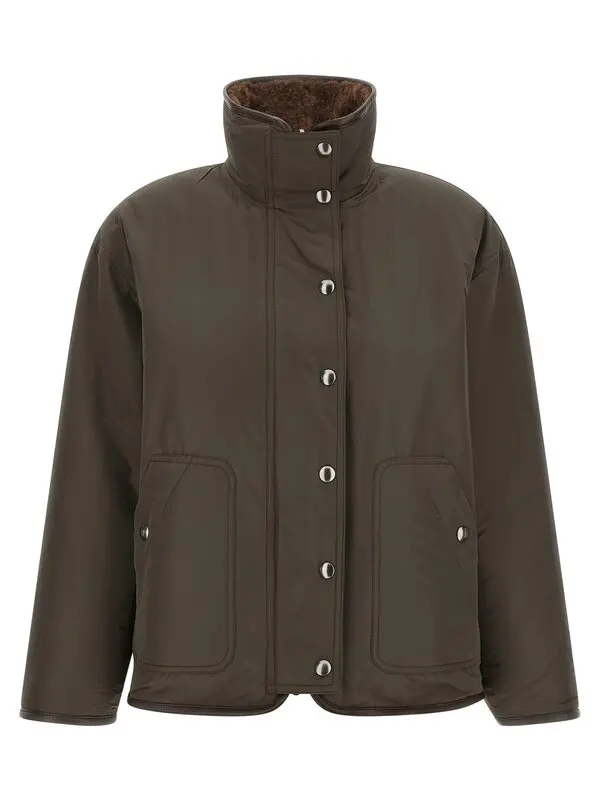 Brunello Cucinelli Reversible Shearling And Leather Jacket