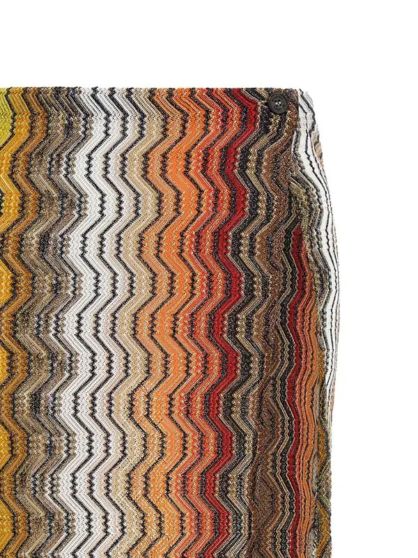 Missoni Greek Zig Pattern Raschel Skirt