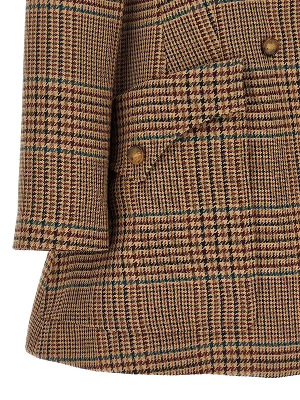 Etro Prince Of Wales Check Wool Coat