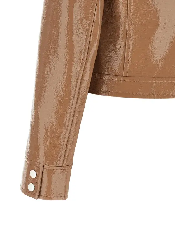 COURREGES Courrèges Reedition Vinyl Jacket - Brown