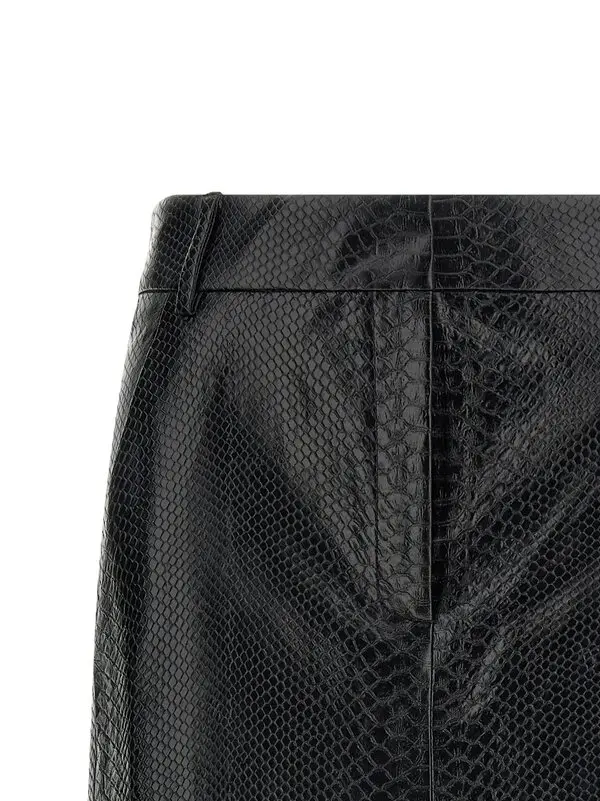 Andamane New Xania" Embossed Leather-effect Pencil Skirt