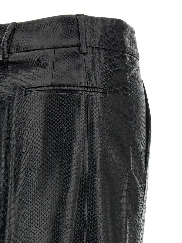 Andamane New Xania" Embossed Leather-effect Pencil Skirt