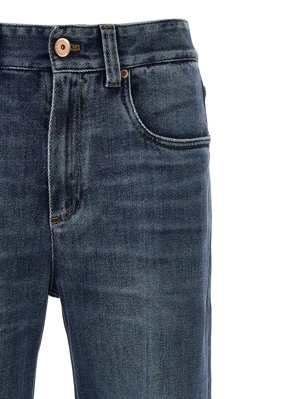 Brunello Cucinelli Cotton Denim Jeans - Blue