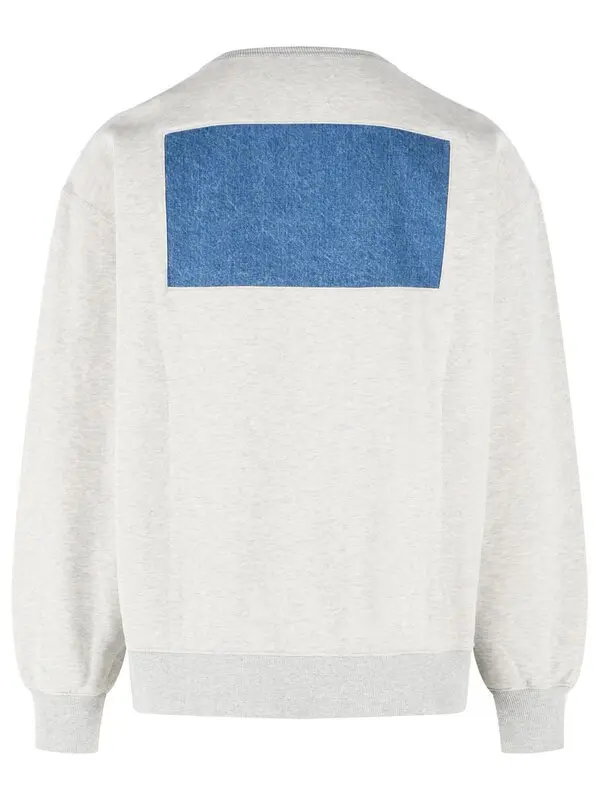 MAISON MARGIELA Ecru Cotton Sweatshirt - Gray