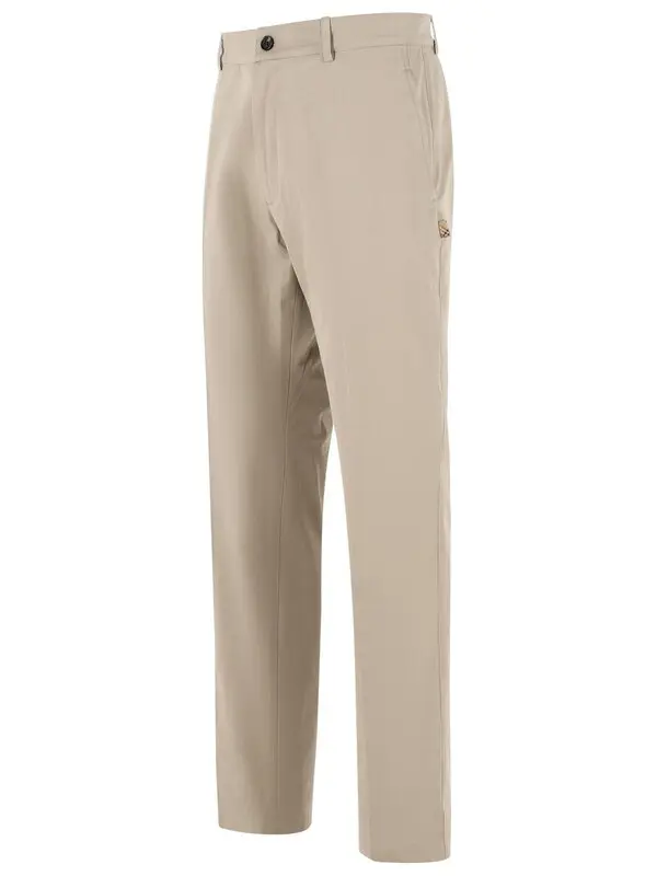 Burberry Charlton' Beige Cotton Pants