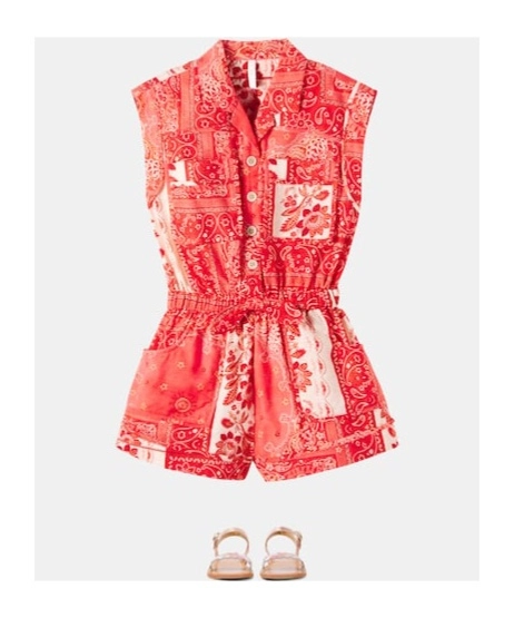 Zimmermann Tutina Paisley Cotton Playsuit