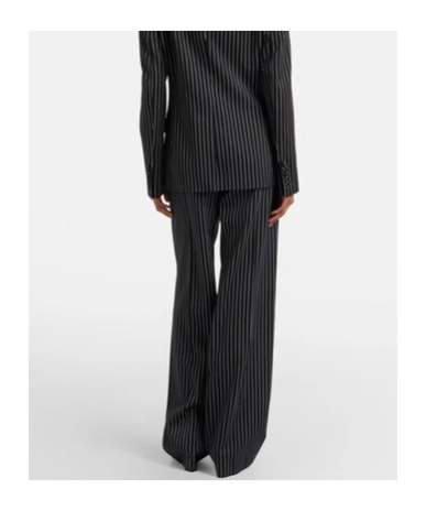 TOM FORD Striped Wool And Cotton Straight Pants
