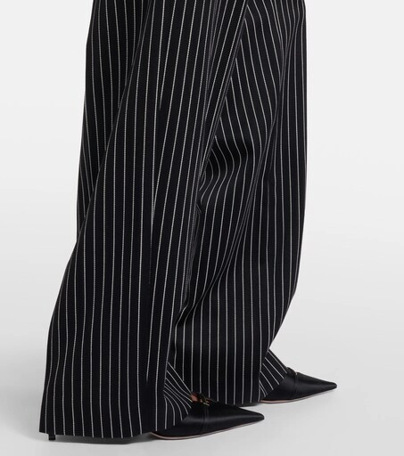 TOM FORD Striped Wool And Cotton Straight Pants
