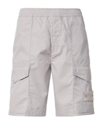 Stone Island Ghost Cotton Canvas Cargo Shorts