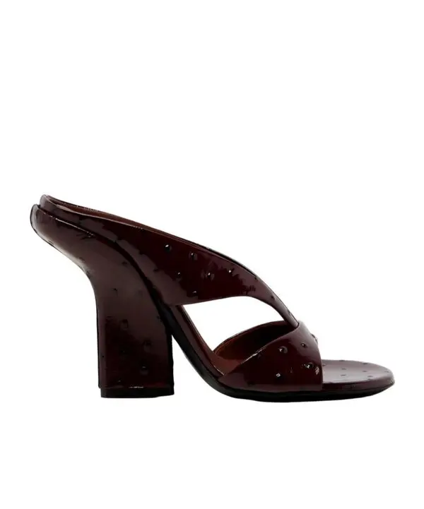 Dries Van Noten Patent Leather Wedge Mules
