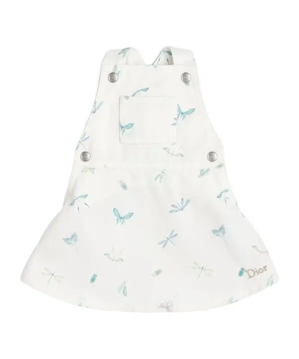 Dior Baby Pinafore Dress - White