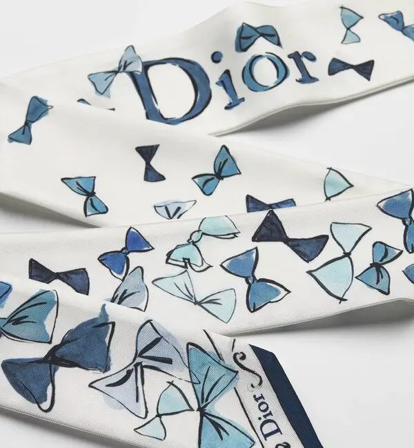 Dior Mitzah Scarf With Bow Detail
