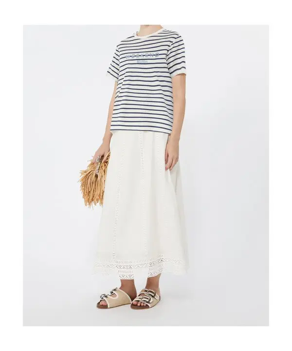 Max Mara Wkdbora Embroidered Stripe T-shirt
