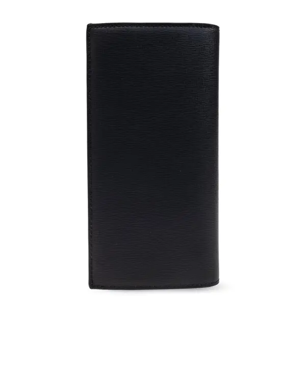 Bally Logo Plaque Striped Bi-fold Wallet