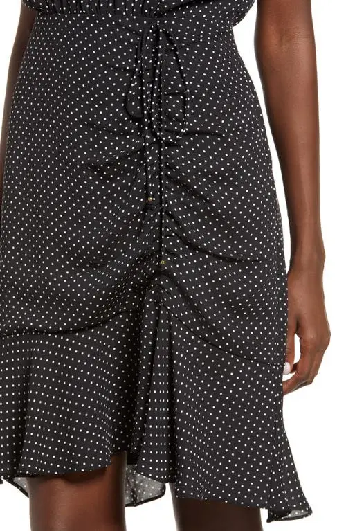 Sam Edelman Ruched Polka Dot Dress