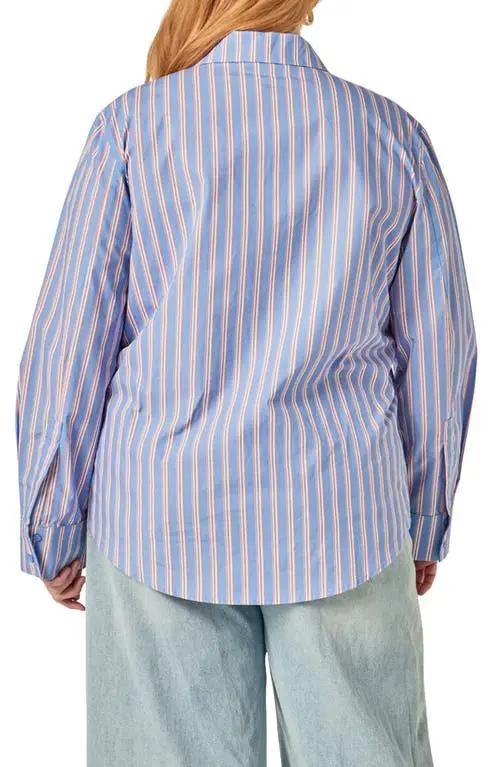 English Factory Striped Cotton Shirt