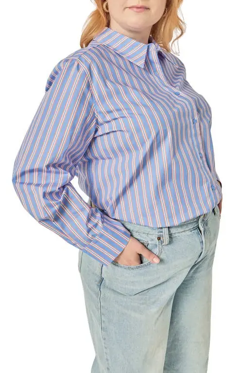 English Factory Striped Cotton Shirt
